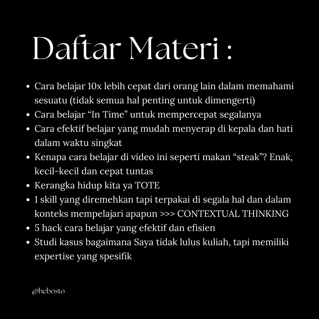 Belajar Cara Belajar by hebosto Belajar Cara Belajar by hebosto